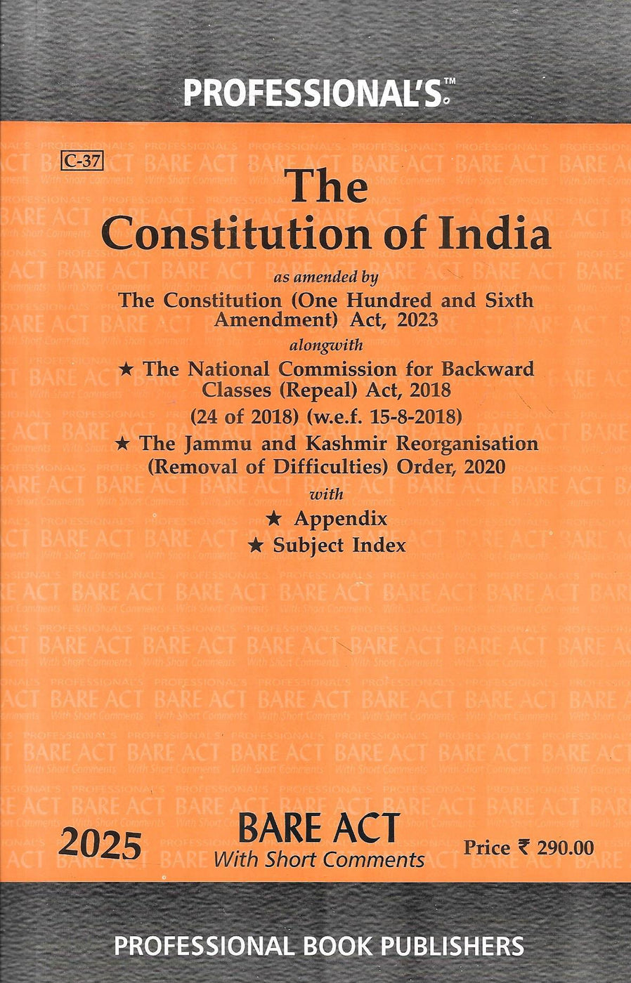 Constitution of India – M&J Services - The Eclectic Law Bookstore