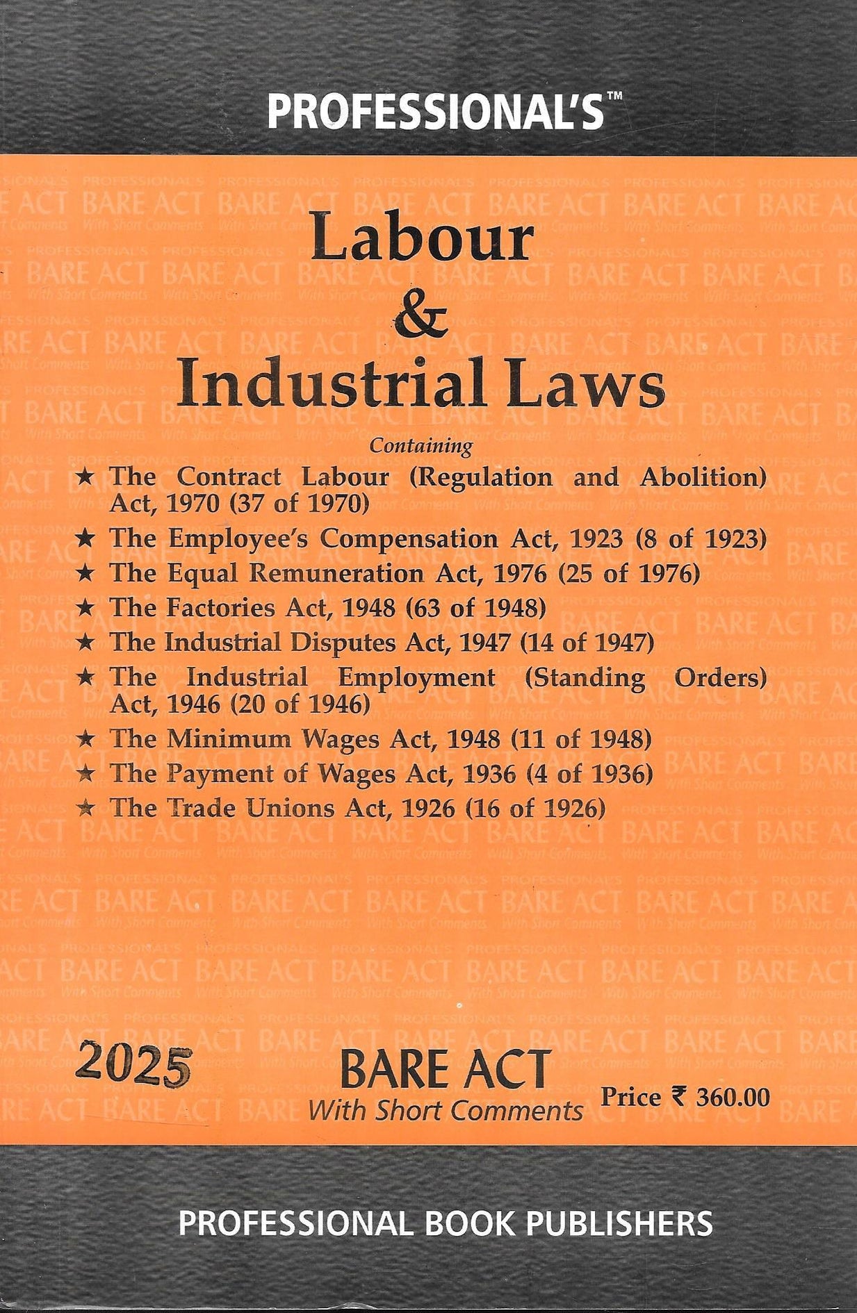 Labour & Industrial Laws – M&J Services - The Eclectic Law Bookstore