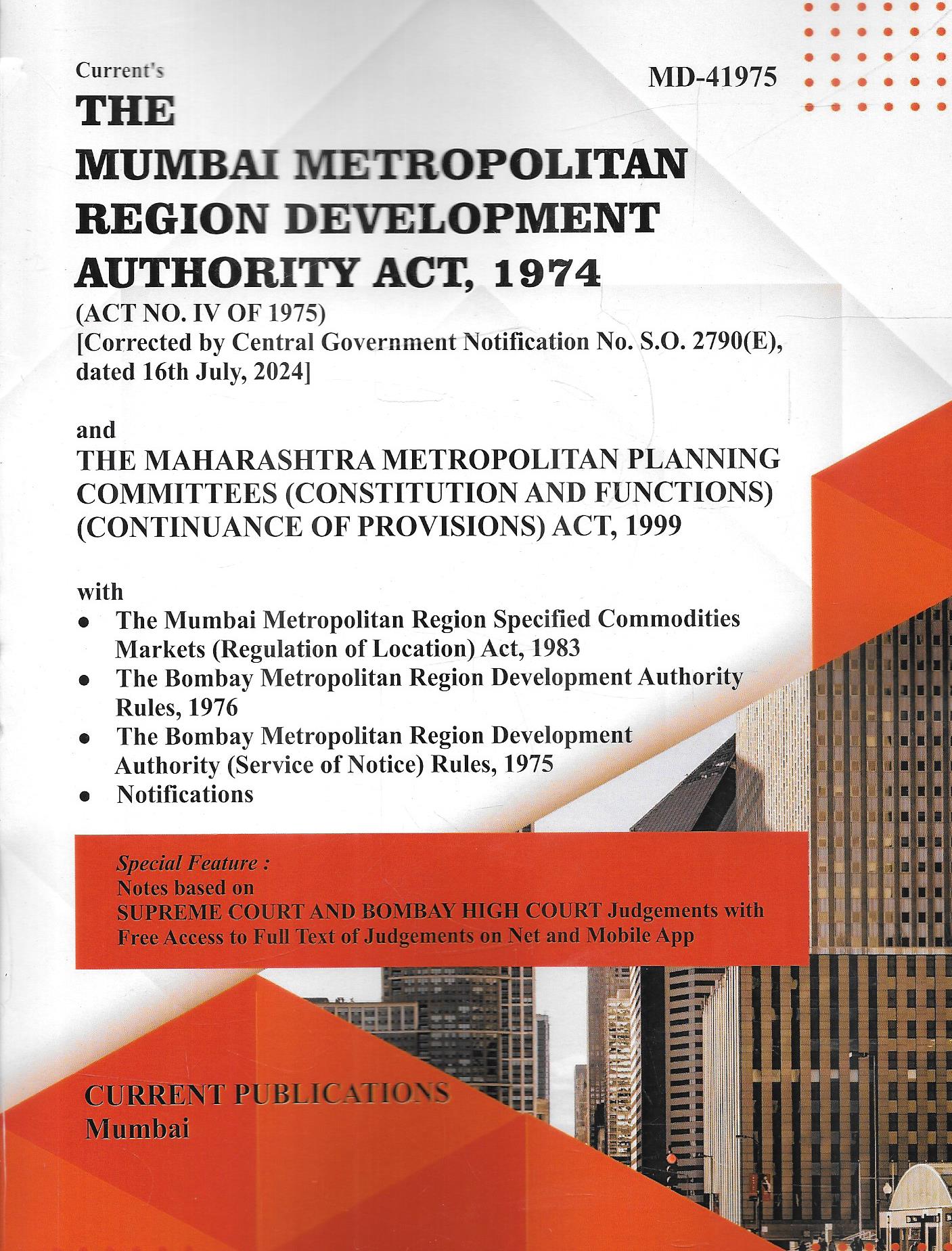 Mumbai Metropolitan Region Development Authority Act 1974 – M&J ...