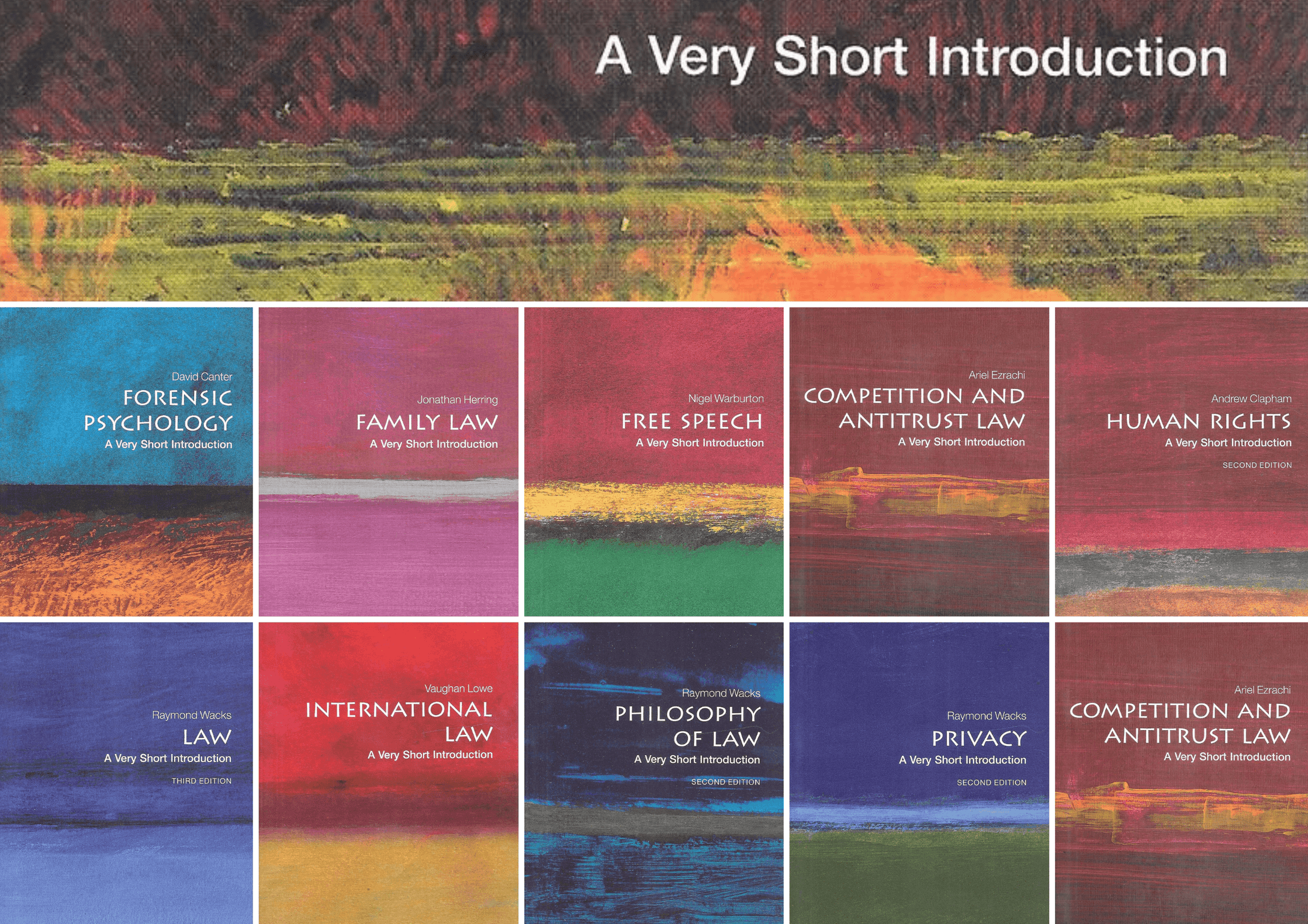 Oxford’s Very Short Introductions - Law Collection - 10 books – M&J ...