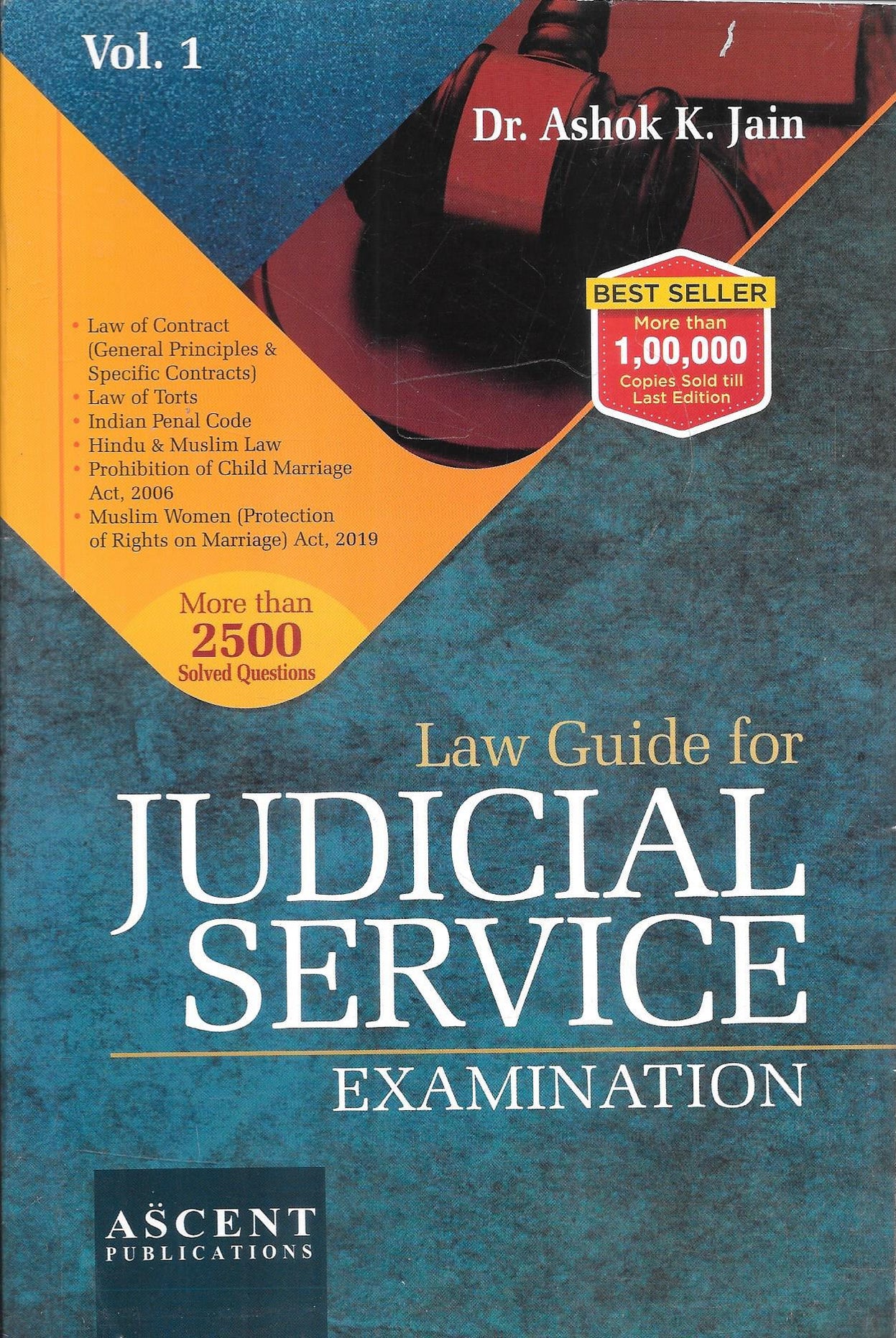 Law Guide For Judicial Services Examination Vol.-1 – M&J Services - The ...