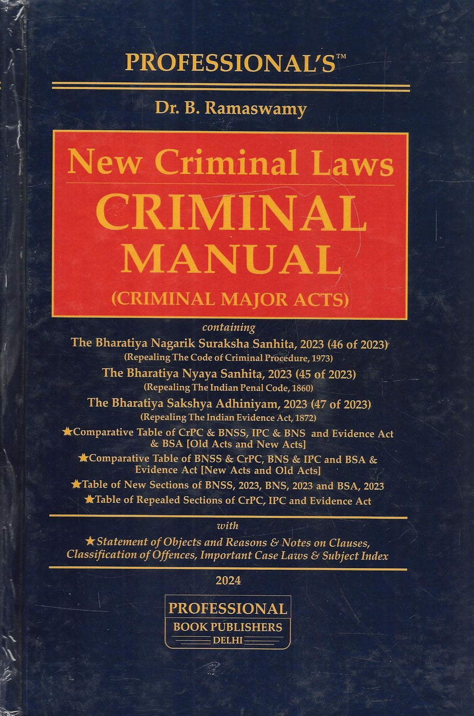 Professionals' New Criminal Laws Criminal Manual available at M&J ...
