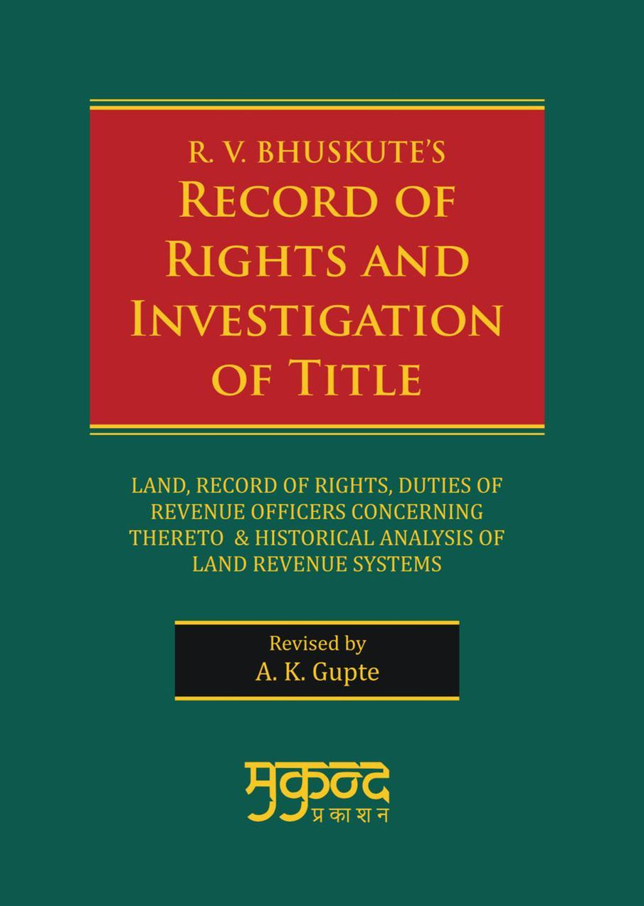 R V Bhuskute's - Record of Rights and Investigation of Title – M&J ...