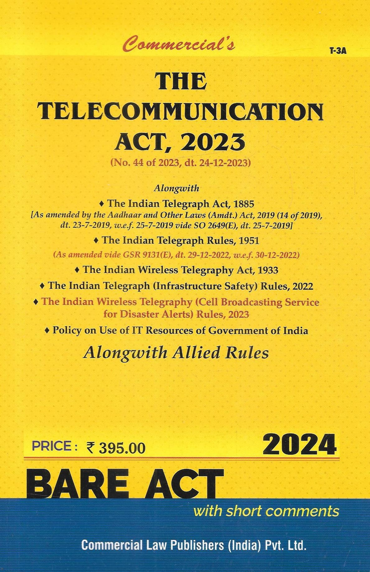 The Telecommunication Act, 2023 – M&J Services - The Eclectic Law Bookstore