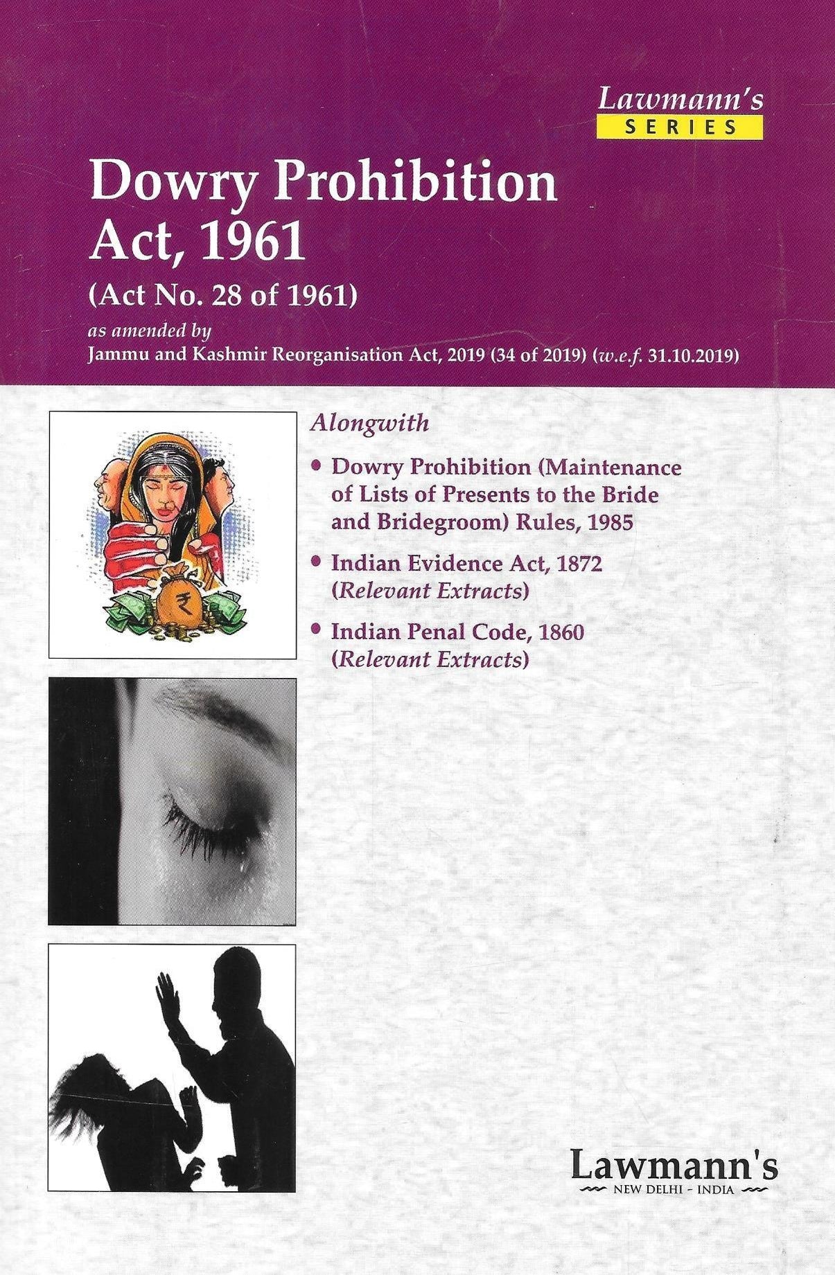 Dowry Prohibition Act, 1961 – M&J Services - The Eclectic Law Bookstore