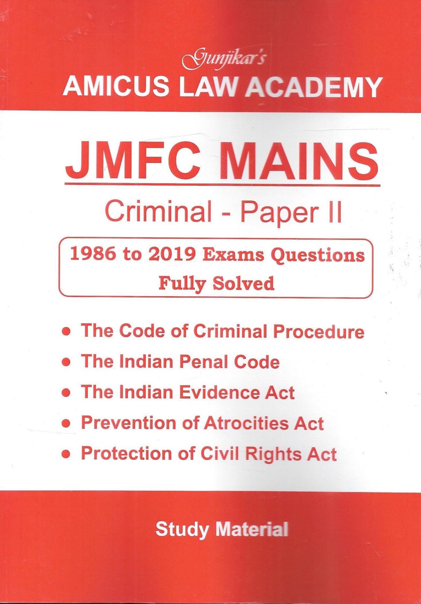 JMFC Mains Criminal Paper II – M&J Services - The Eclectic Law Bookstore
