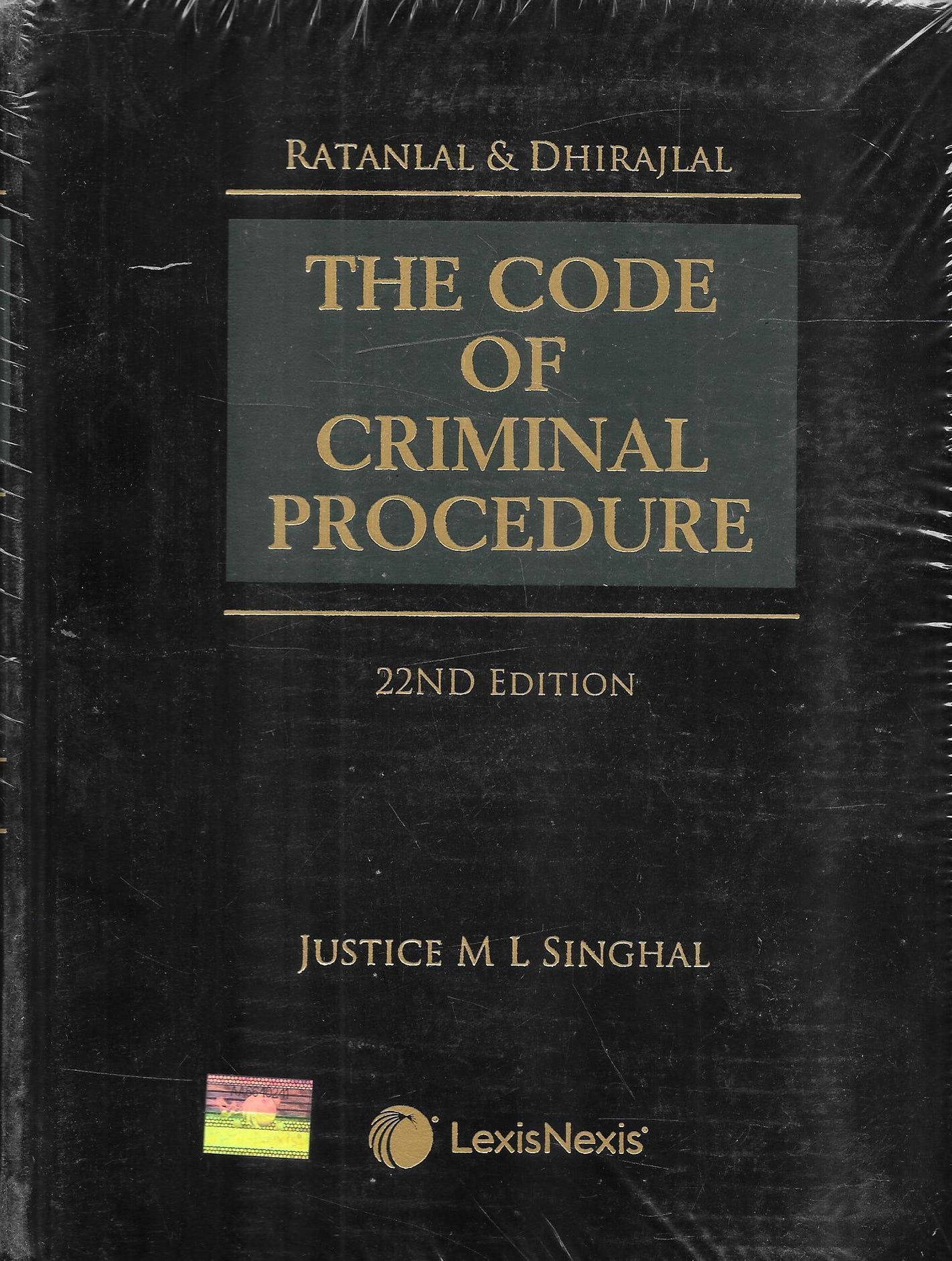 Ratanlal & Dhirajlal - The Code of Criminal Procedure