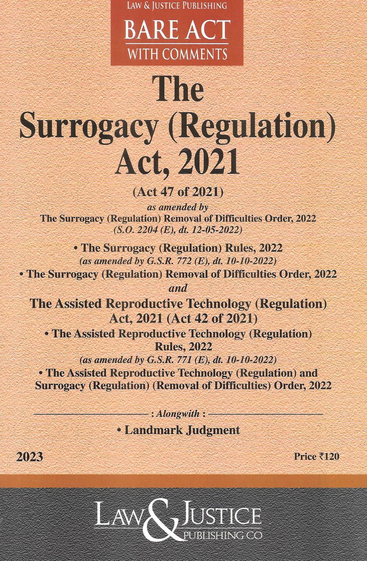 The Surrogacy (Regulation) Act, 2021 available at M&J Services - The ...